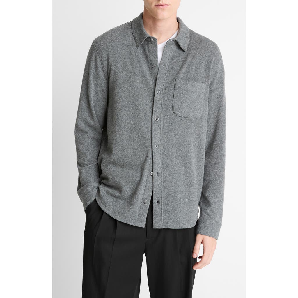 ELEVENTY Eleventy - Cashmere Knitted Overshirt - Men - Gray - XS